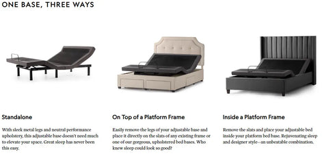 Malouf E255 Adjustable Bed Base With Presets - Mattress Brands